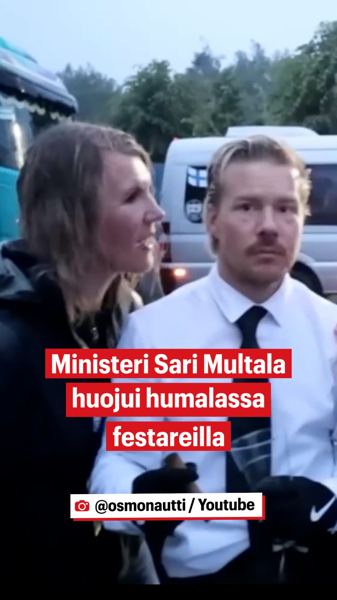 Ministeri Sari Multala huojui humalassa festareilla - Ilta-Sanomat
